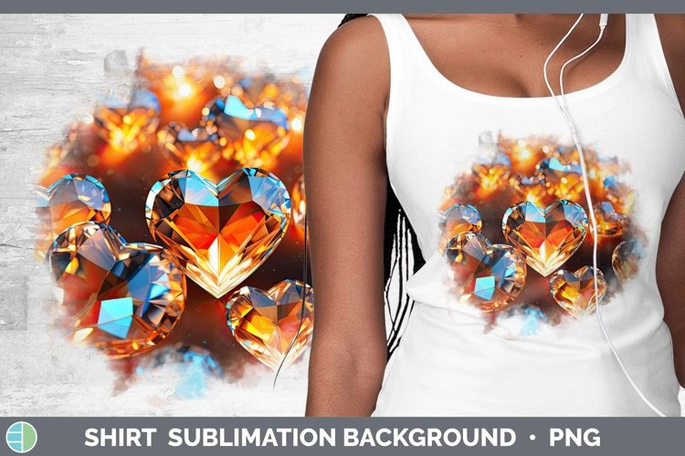 Hearts Orange 01 Shirt Sublimation Sublimation Background De
