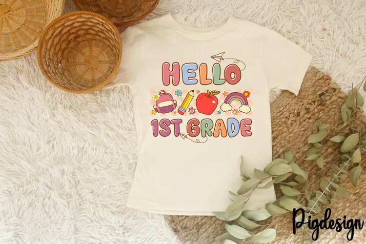 Hello 1st Grade PNG For Back To School PNG