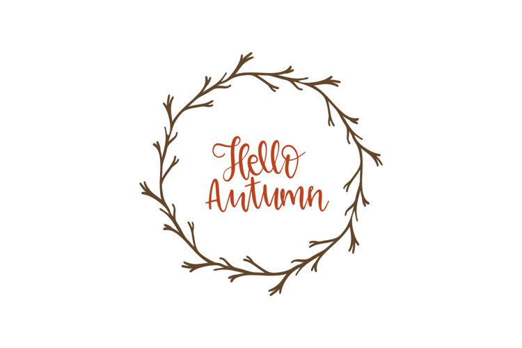 Hello Autumn Monogram Frame