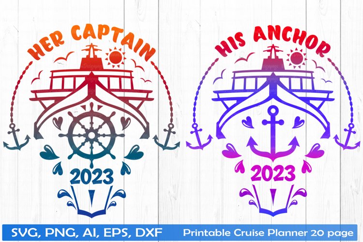 Her Captain His Anchor shirt Svg, Couples Matching Png