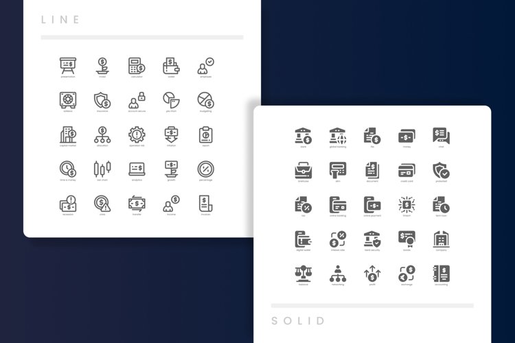 Banking and Finance Icon Pack