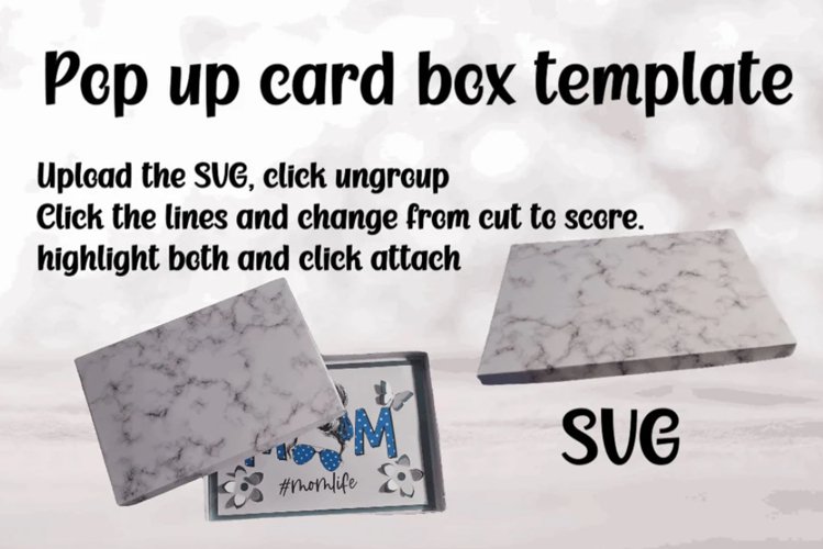 Gift box, pop up cards, card box, box, SVG,