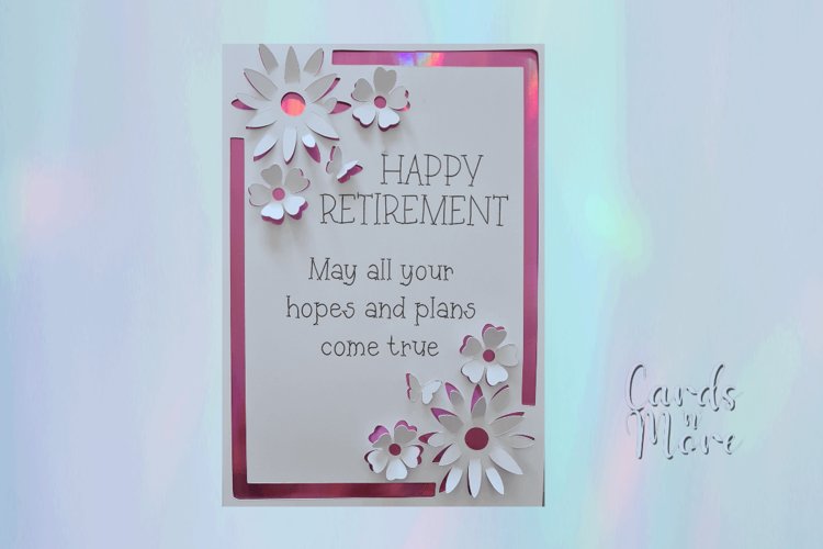Happy retirement draw and cut card, Pop up, 3D, Card (1993925) | Paper ...