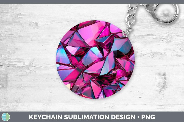 Holographic Berry Keychain | Sublimation Keyring Designs