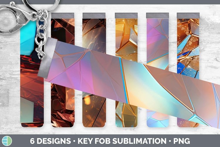 Holographic Brown Key Fob | Bundle Wristlet Designs