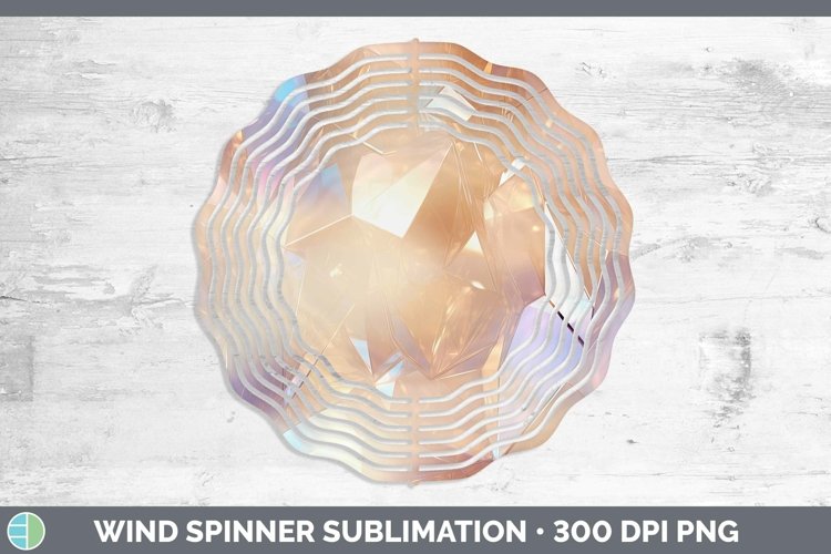 Holographic Pastel Wind Spinner | Sublimation Spinner Design