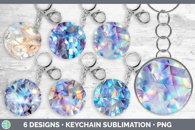 Holographic Silver Keychain | Bundle Keyring Designs