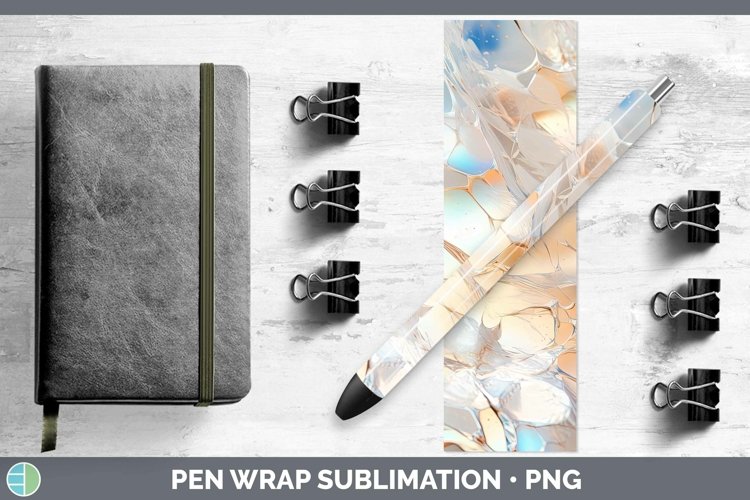 Holographic Silver Pen Wrap Sublimation Epoxy Pen Designs