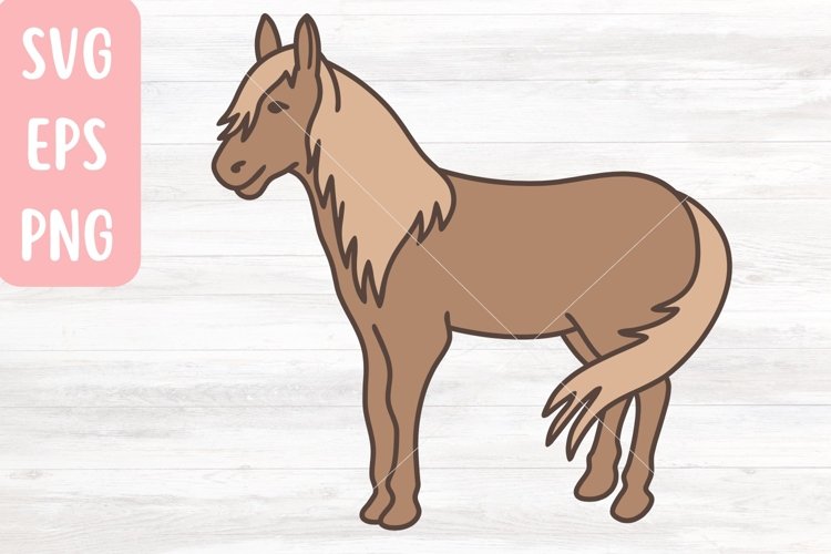 Horse Layered SVG Cut File