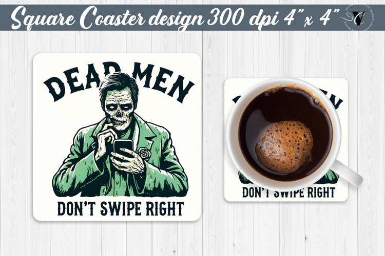 Square Coaster | Halloween coaster | Sarcastic (4220524)