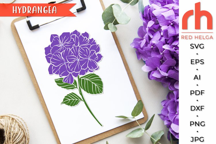 Hydrangea SVG - Hortensie Cut File