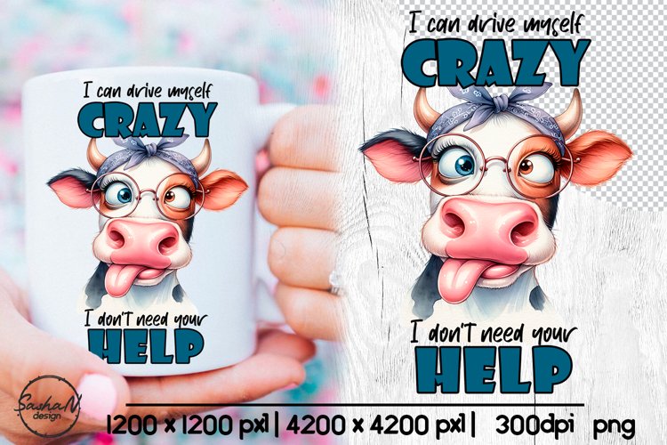 Funny cow sublimation, Sarcastic sublimation