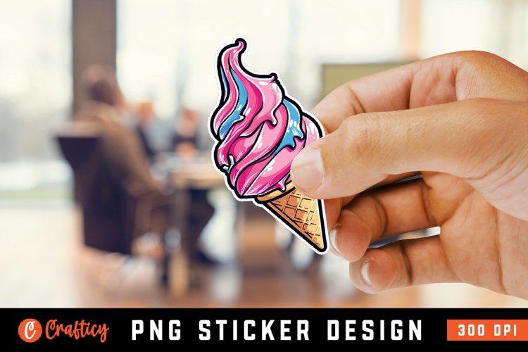 Ice Cream Sticker,Kawaii sticker,Scrapbook sticker