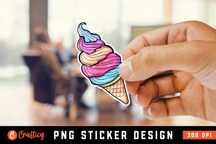 Ice Cream Sticker,Dessert sticker,Summer sticker,Fun sticker