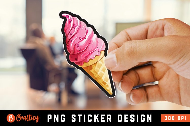 Ice Cream Sticker,Kawaii sticker,Scrapbook sticker