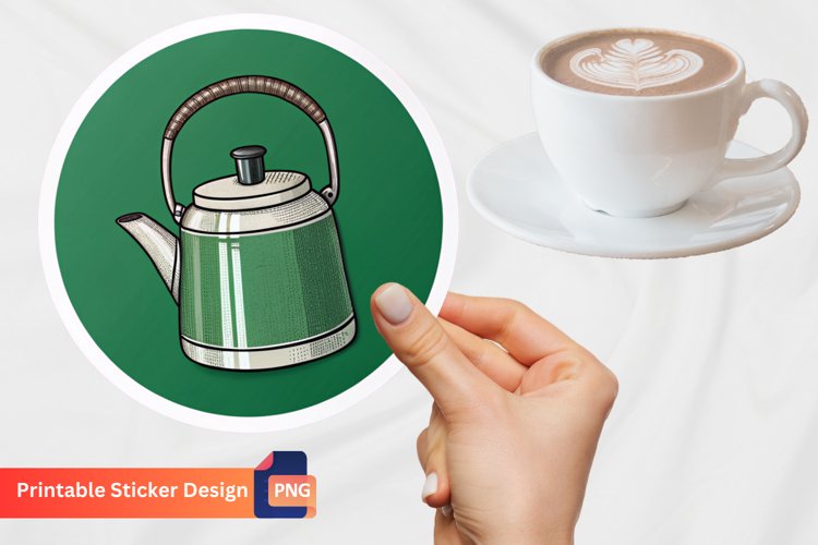 Kettle Sticker, Kitchen Decor Kettle Sticker, Water Kettle