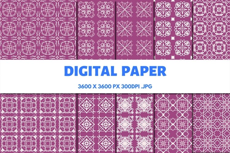 Ikat Purple 4 Seamless Pattern