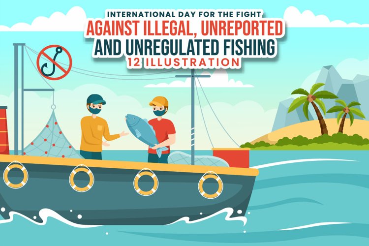 10 International Day for the Against Illegal Fishing Illustr