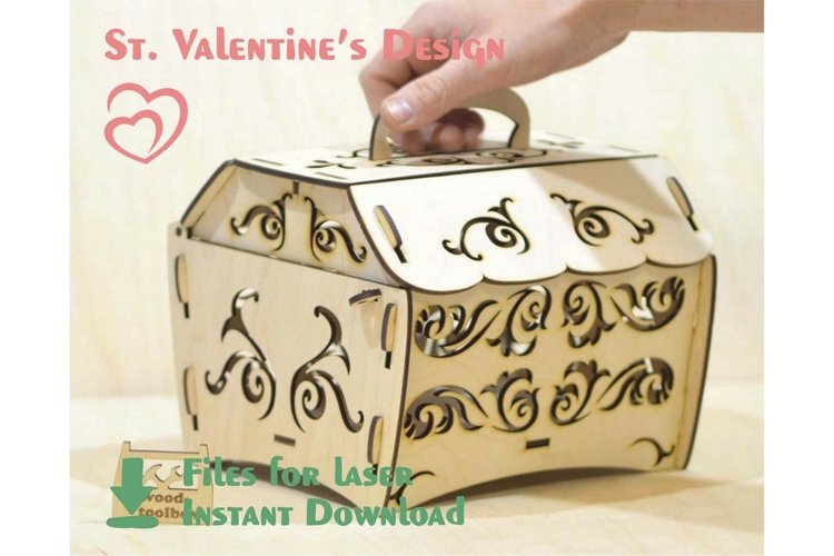 Gift box - DXF files for cnc, laser cut template (2132614) | Laser ...