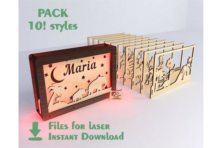 Lightbox with replaceable layers / Shadowbox