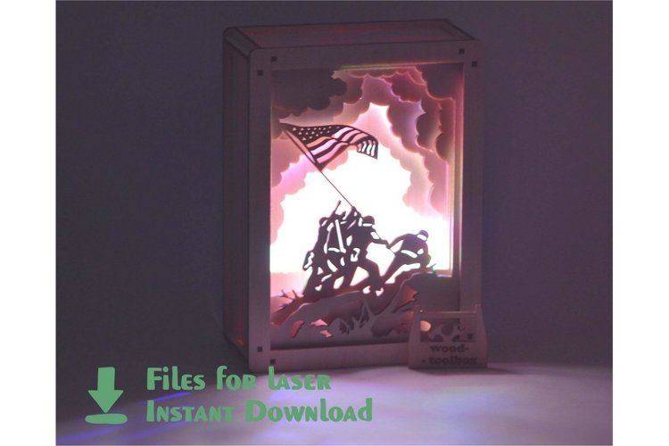 Military Lightbox - Version 1 - Laser Files