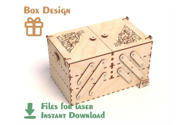 Organizer-transformer with 5 Compartments - Laser Cut Files