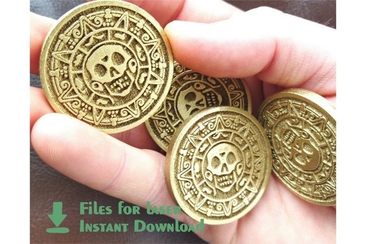 Pirate Coins - Files for Laser Machines - Vector (2203863)