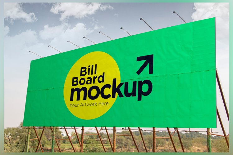 Roadside Billboard Sign Mockup Outdoor Signage (2637277)