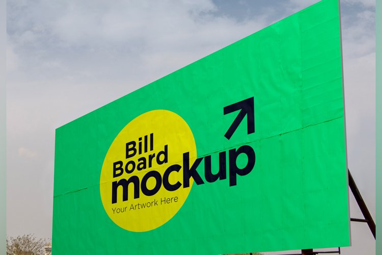 Roadside Billboard Sign Mockup Outdoor Signage (2637298)