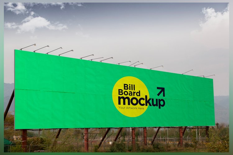 Roadside Billboard Sign Mockup Outdoor Signage (2637359)