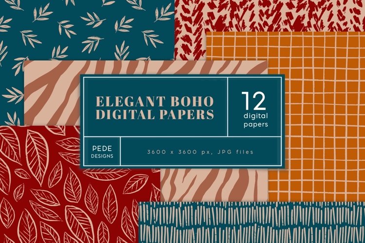 Boho digital paper pack (1978292)