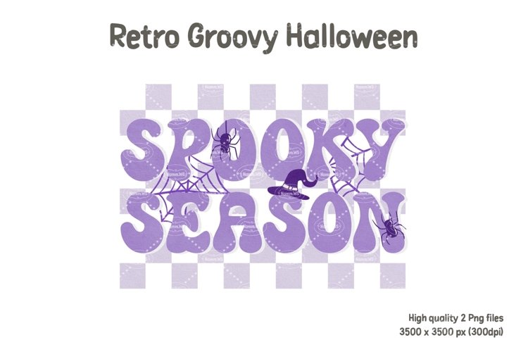 Retro Groovy Halloween Png,Clipart (2742084)
