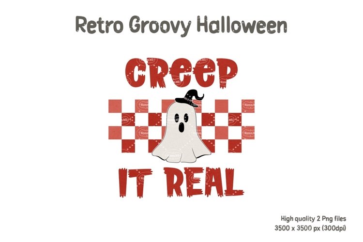 Retro Groovy Halloween Png,Clipart (2743618)