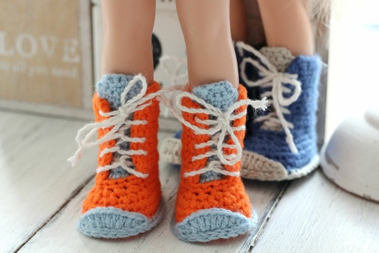 12 inch Dolls Boots Crochet Pattern