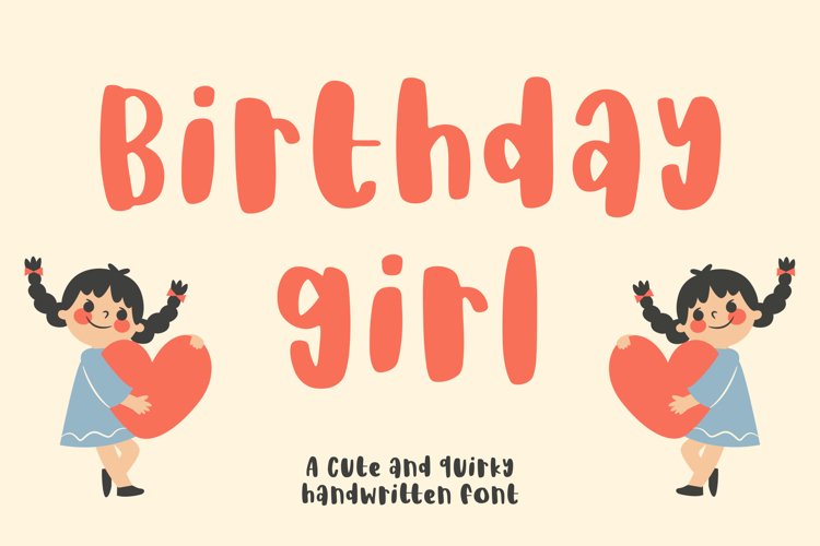 Birthday Girl Quirky Handwritten Font