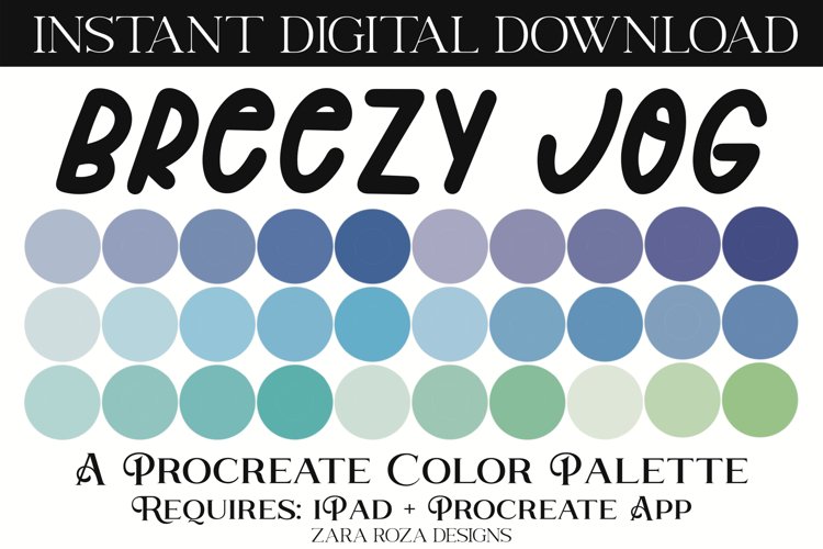 Breezy Jog - Procreate Color Palette