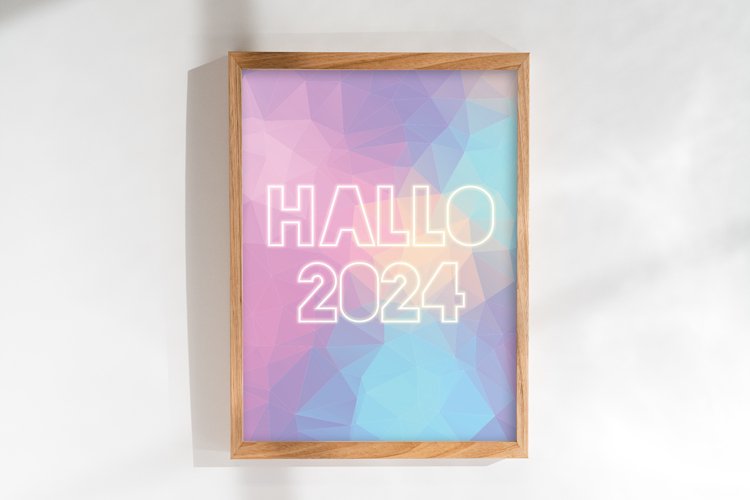 Hallo 2024 Nuwejaar Plakkaat | Digitale Produk