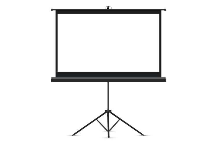 Indoor, Outdoor Projection Screen Mockup