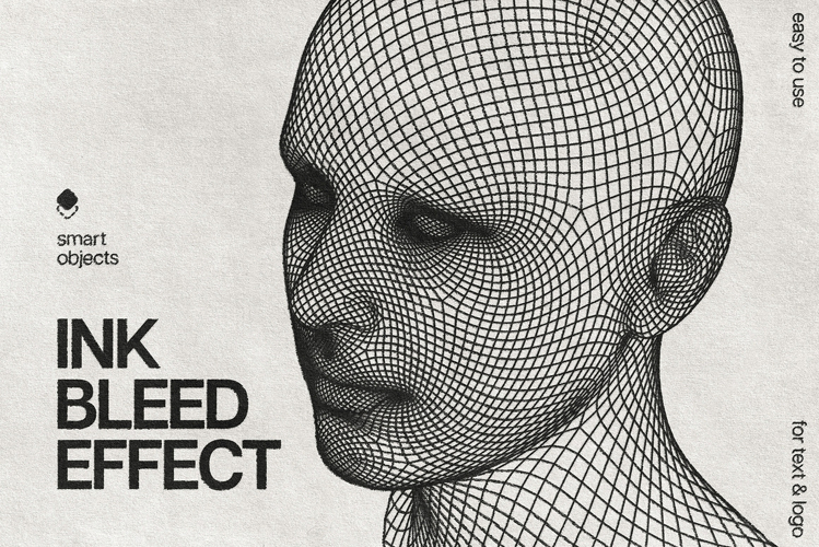 Ink Bleed Text & Logo Effect