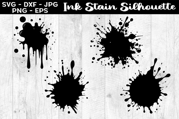 Ink Stain Silhouettes SVG EPS PNG (2881959)
