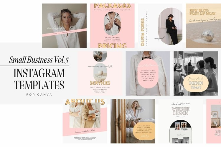 Instagram Templates Customizable in Canva for Bloggers