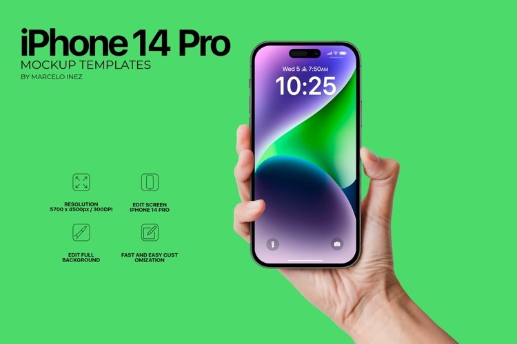 iPhone 14 Pro in Hand Mockup (2354914)