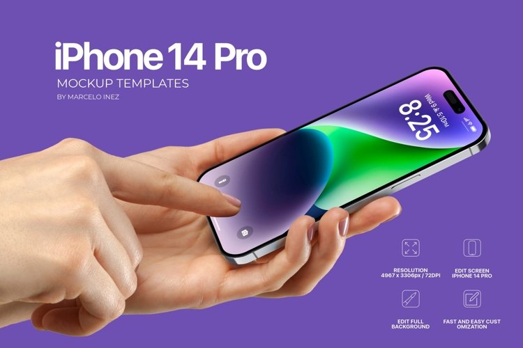 iPhone 14 Pro in Hand Mockup (2362776)