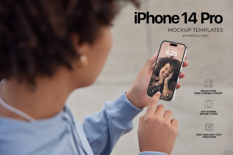 iPhone 14 Pro in Hand Mockup (2691459)