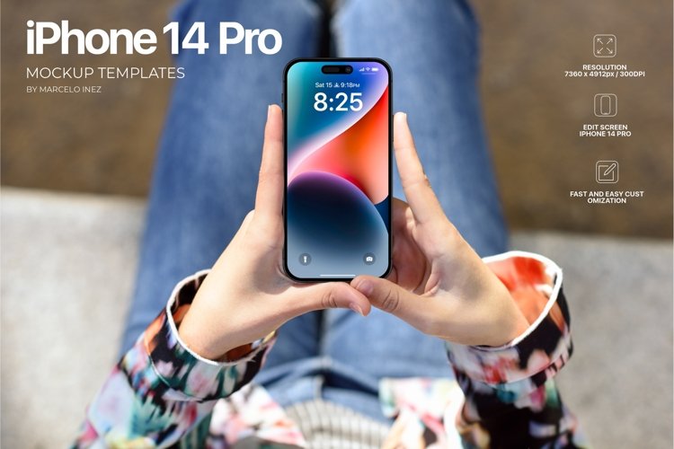 iPhone 14 Pro in Hand Mockup (2693837)