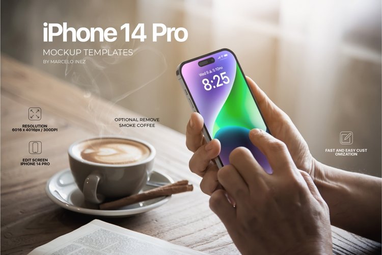 iPhone 14 Pro in Hand Mockup (2714914)