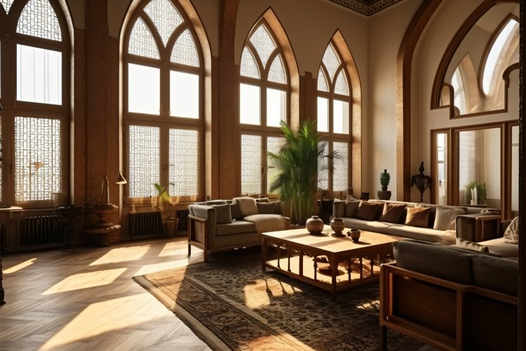 Interior of Italian Living Room 634