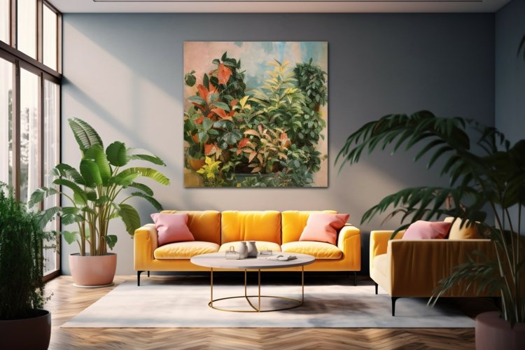 Interior of Italian Living Room 658