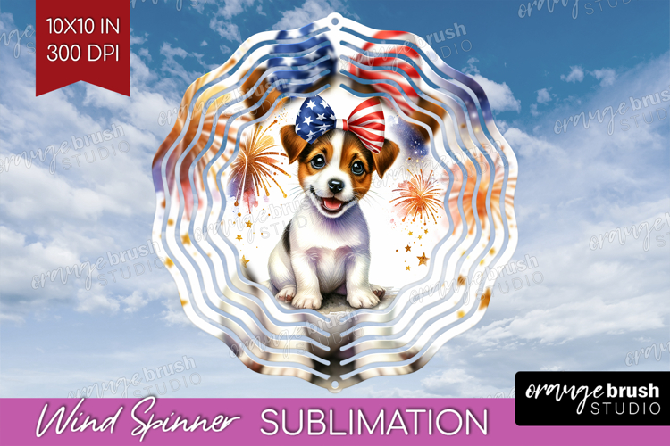 Jack Russell Terrier Dog Wind Spinner Sublimation (5360719)