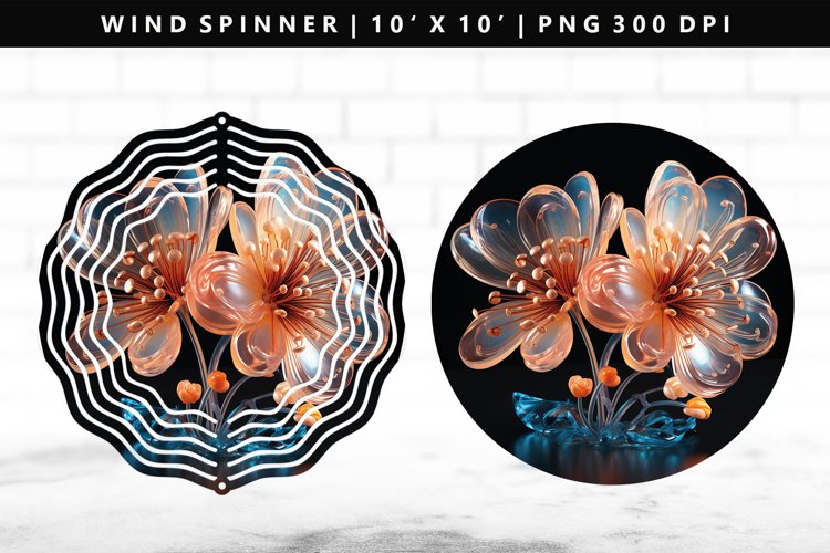 Jelly Flower Wind Spinner Design